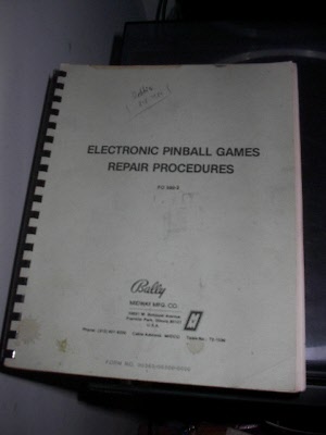 Pinball, Video Manuals and Schematics